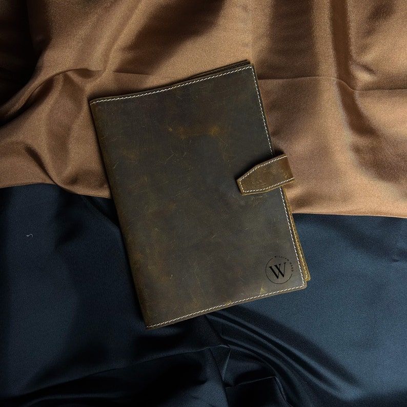 Personalized Leather Notebook Cover Laser Engraved Leather Journal ...