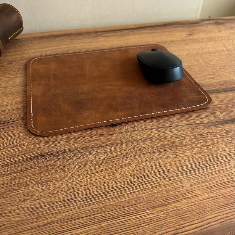 Engraved Leather Mousemat Genuine Leather Mousepad Custom Leather Mouse ...