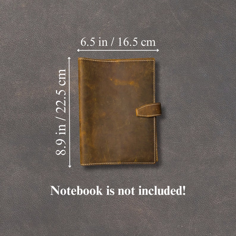 Personalized Leather Notebook Cover Laser Engraved Leather Journal ...