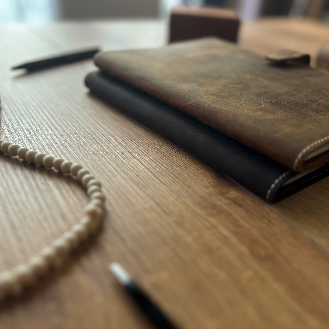 Personalized Leather Notebook Cover Laser Engraved Leather Journal ...