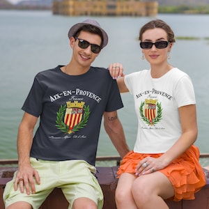 Aix-en-provence France Shirt, Coat of Arms, Men's Women's Souvenir ...