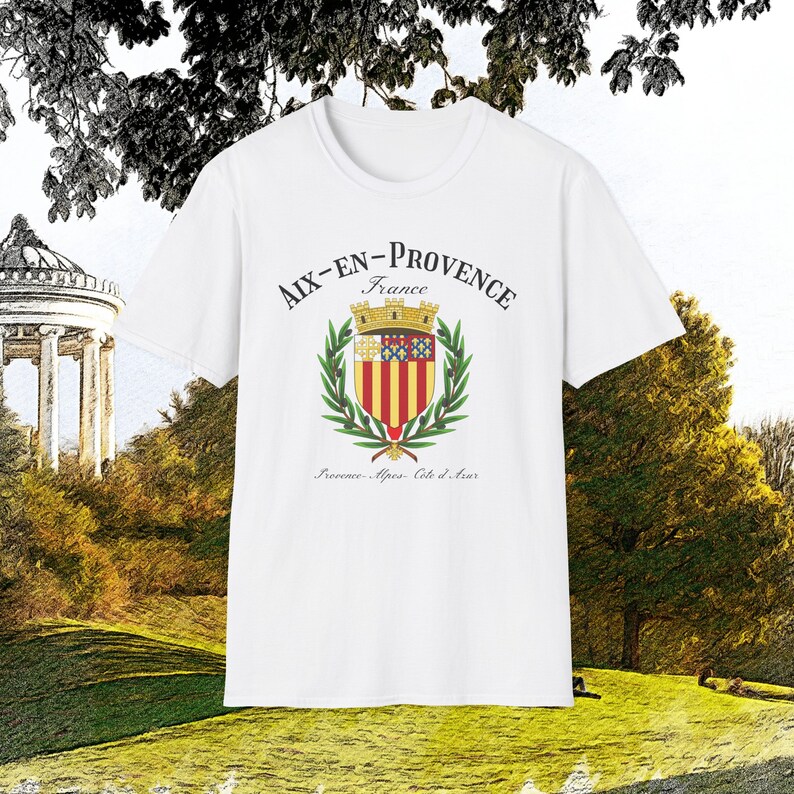 Aix-en-provence France Shirt, Coat of Arms, Men's Women's Souvenir ...