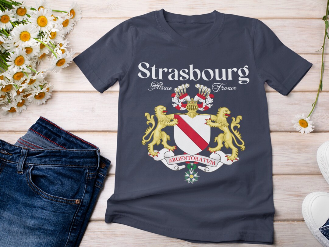 Strasbourg France Shirt, Straßburg Coat of Arms, Men's Women's Souvenir ...
