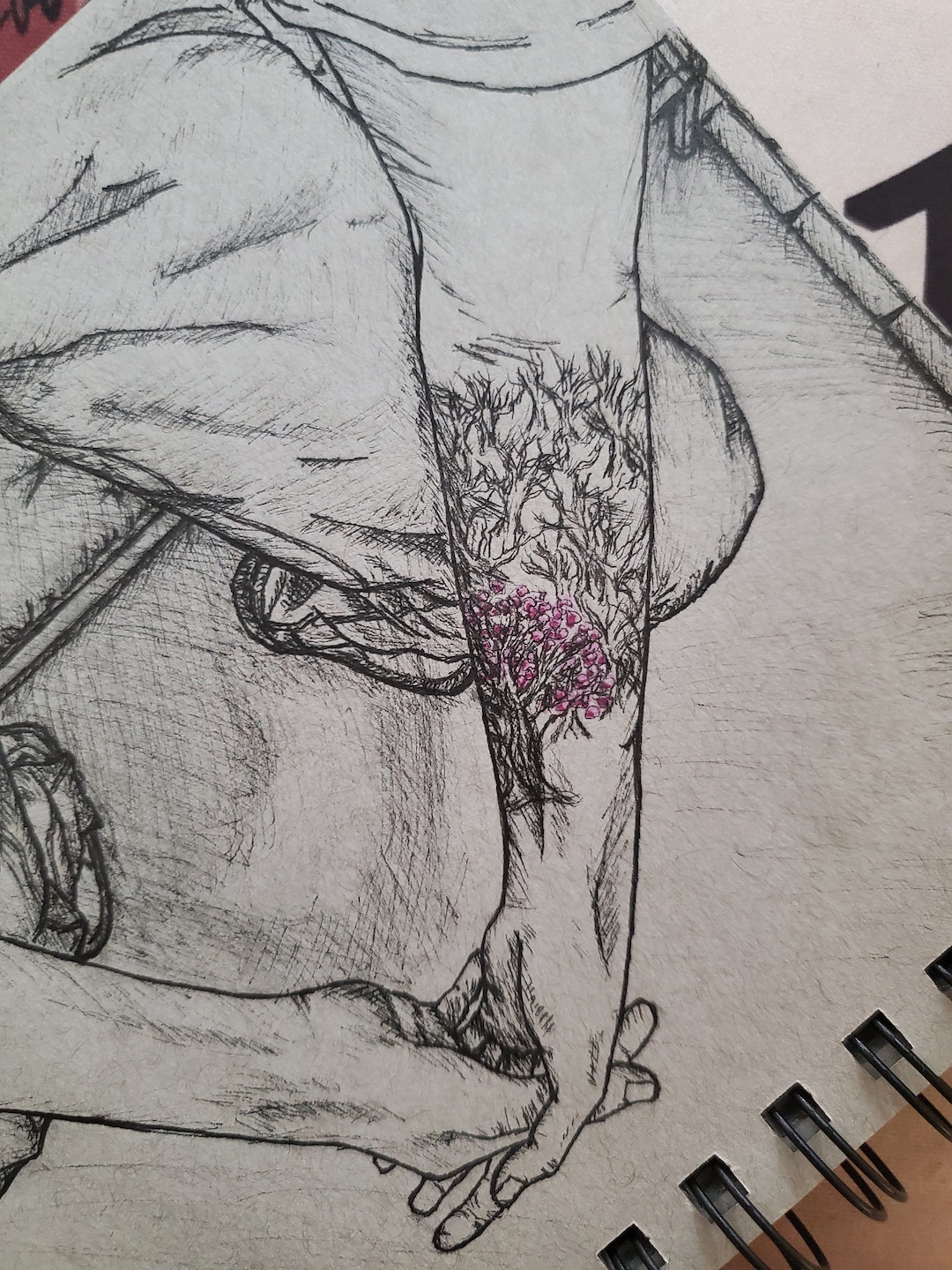 Hand Drawn Perspective Sketch in Felt Tip Artist Pens, Original Artwork ...