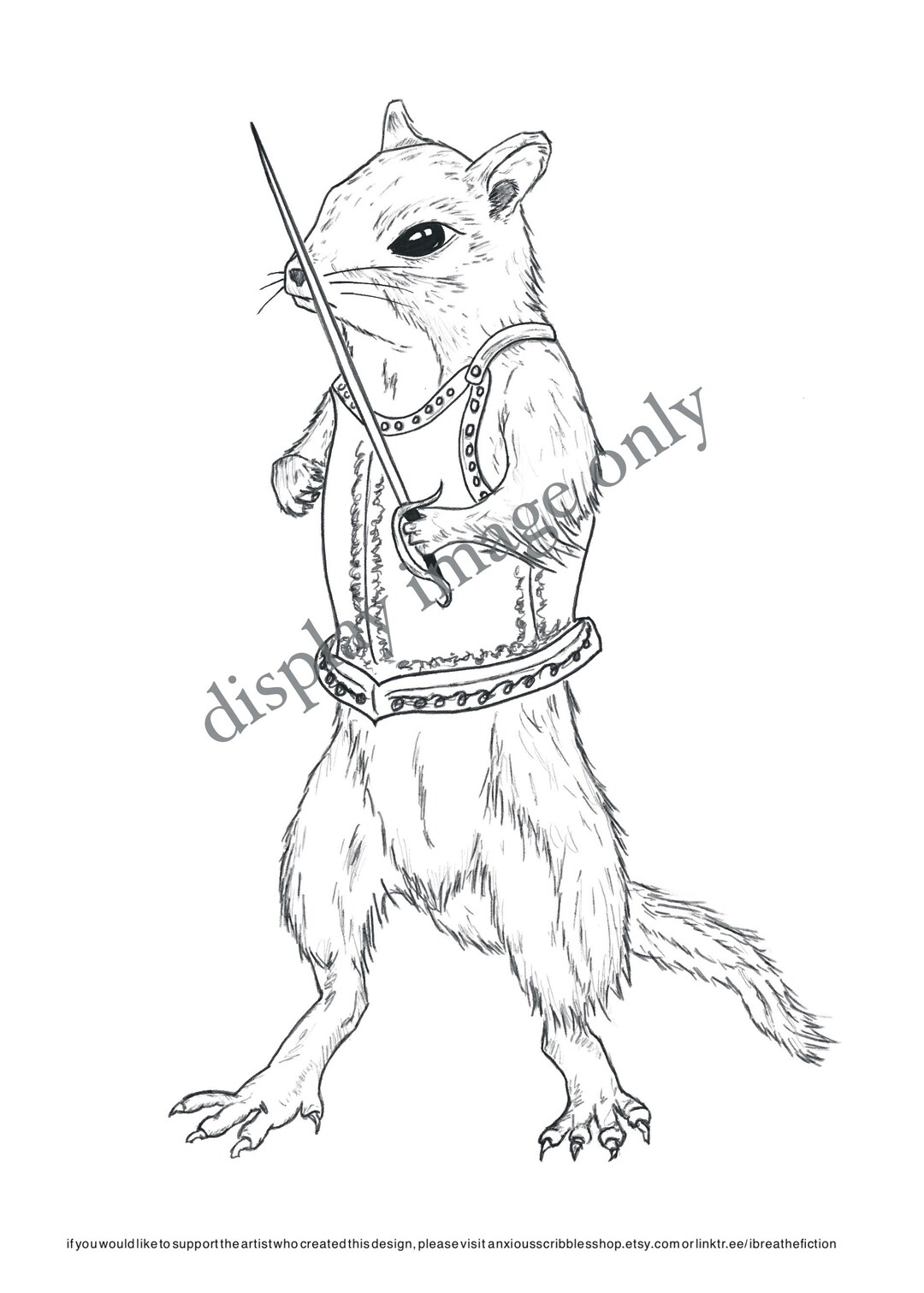 Sir Squeak Coloring Page for Kids, Schools, Libraries - Etsy