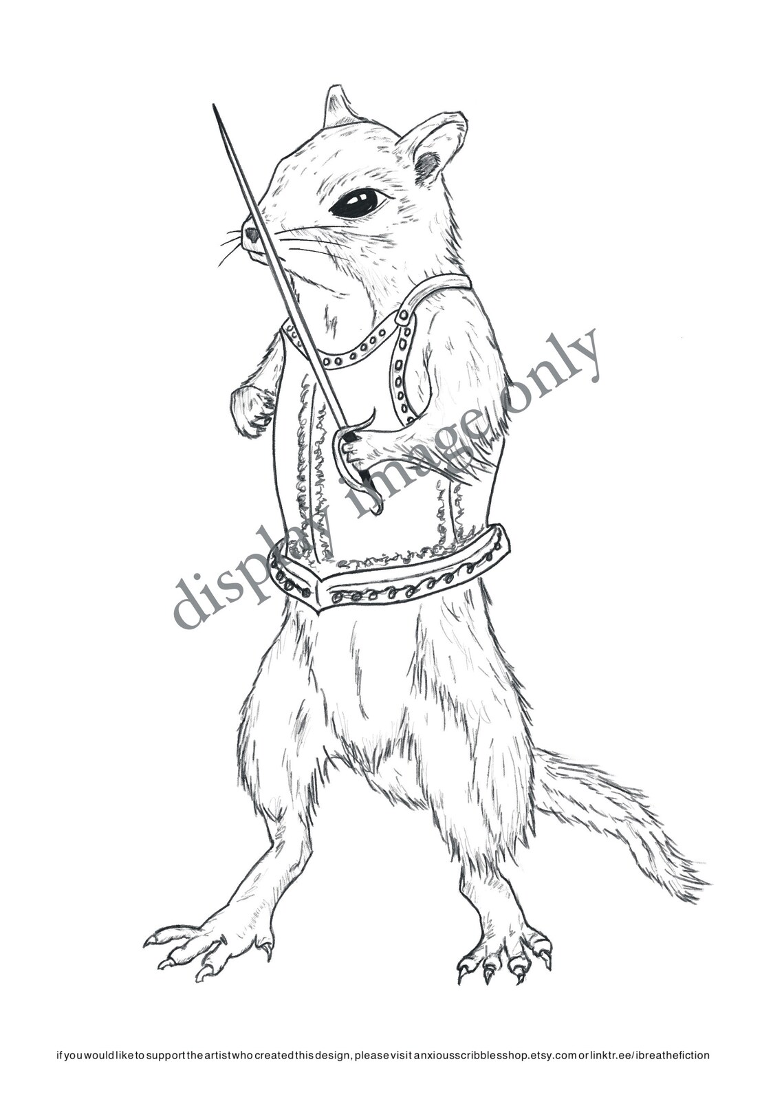 Sir Squeak Coloring Page for Kids, Schools, Libraries - Etsy