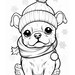 Christmas Puppy Coloring Book, Printable Holiday Coloring Pages ...