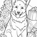 Christmas Puppy Coloring Book, Printable Holiday Coloring Pages ...