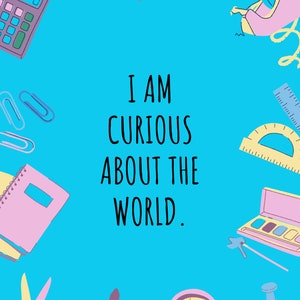 Back-to-school Daily Affirmation Cards! Printable Motivational Card ...