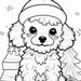Christmas Puppy Coloring Book, Printable Holiday Coloring Pages ...