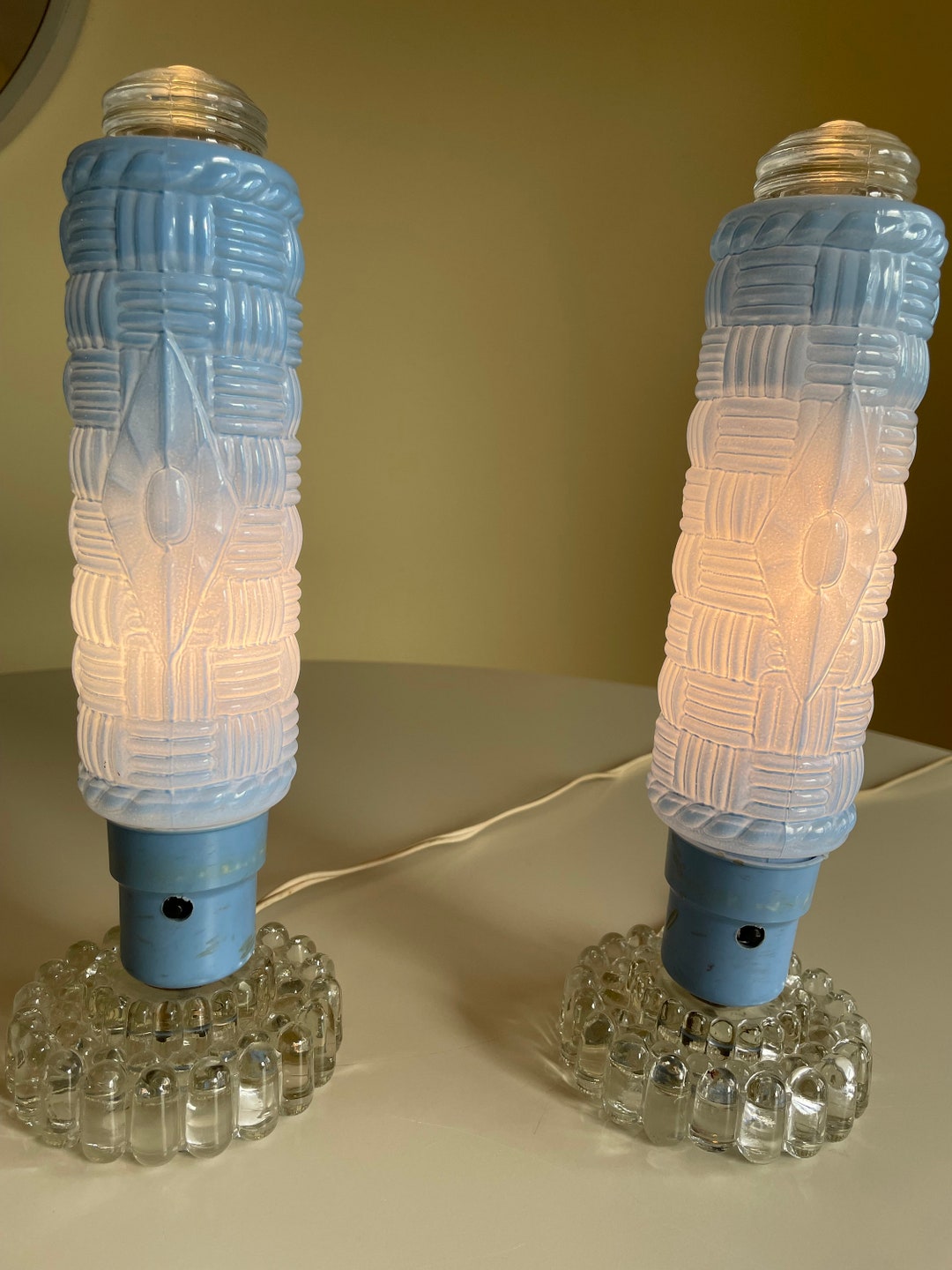 Vintage Apex Art Deco Torpedo/skyscraper Boudoir Lamps - Etsy