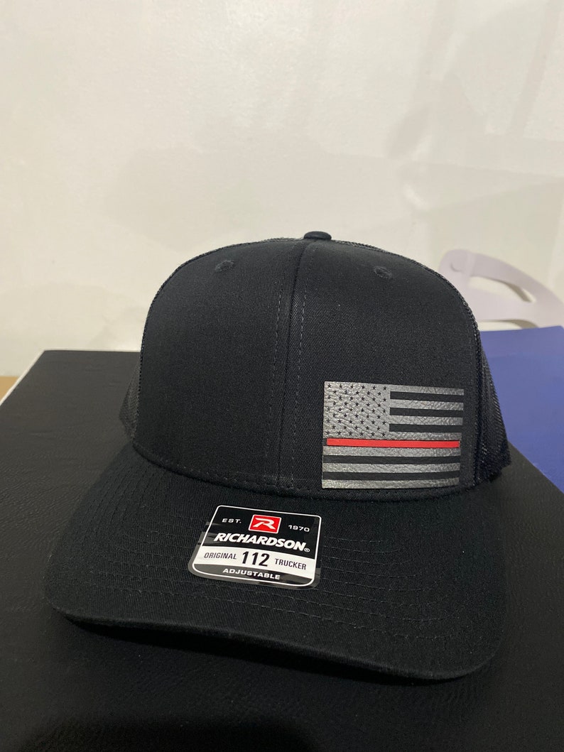 Fire Department Thin Red Line Hat - Etsy