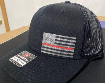 Any Design, Any Colors Boonie Hat, Custom 3D Number Boonie, Thin Red ...