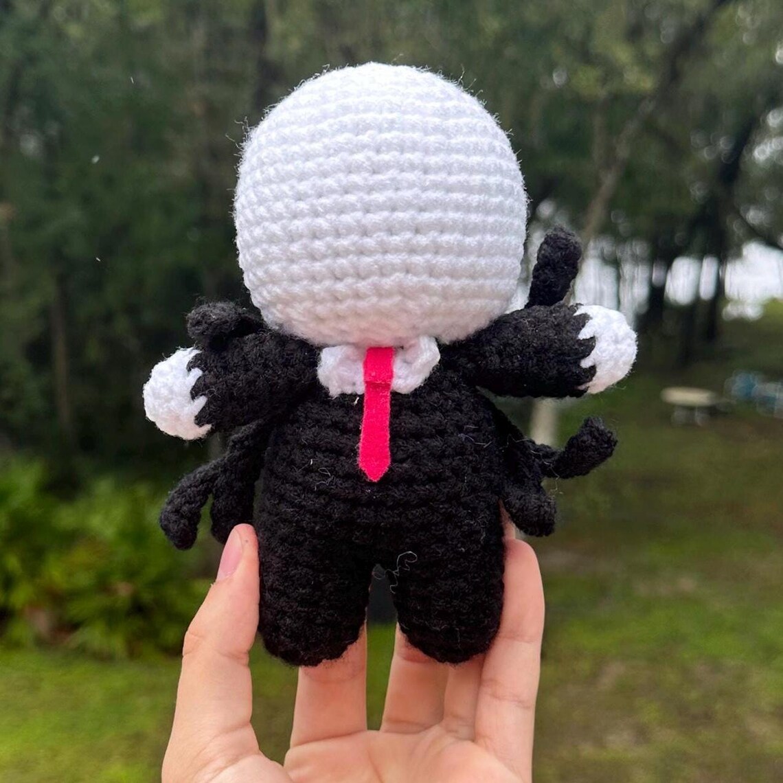 Spooky Holloween Slender Man Crochet Stuffy - Etsy
