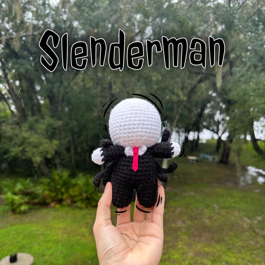 Spooky Holloween Slender Man Crochet Stuffy - Etsy