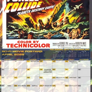 SCI-FI MOVIE Posters Calendar 2025 - A3 Size - in Stock - Price Drop ...