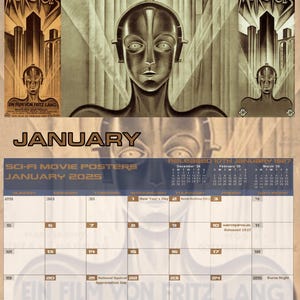 SCI-FI MOVIE Posters Calendar 2025 - A3 Size - in Stock - Price Drop ...