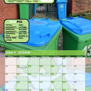 WHEELIE BINS of Greater Manchester Calendar 2026 - A3 Size - Price Drop ...