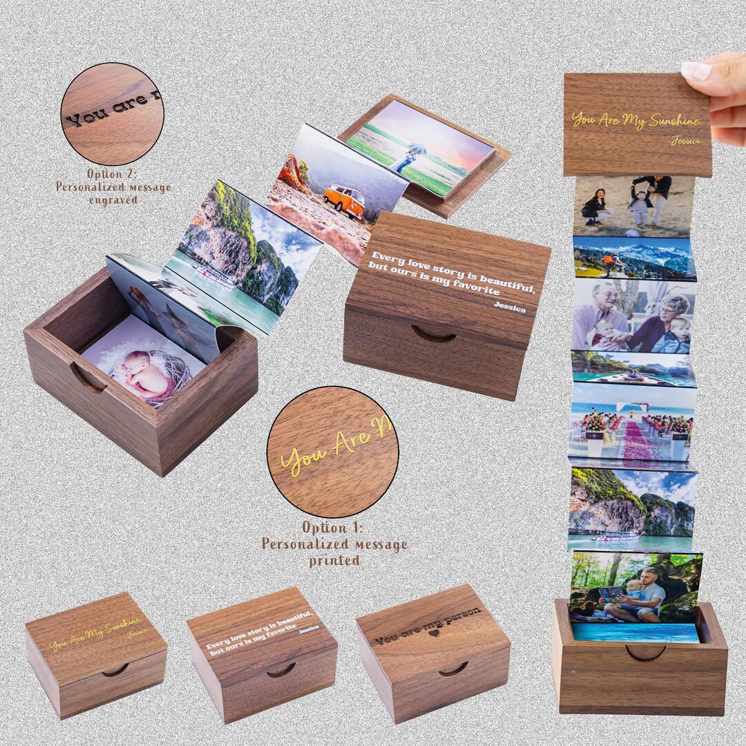Pull Out Photo Album Custom Box: Anniversary Keepsake - Etsy
