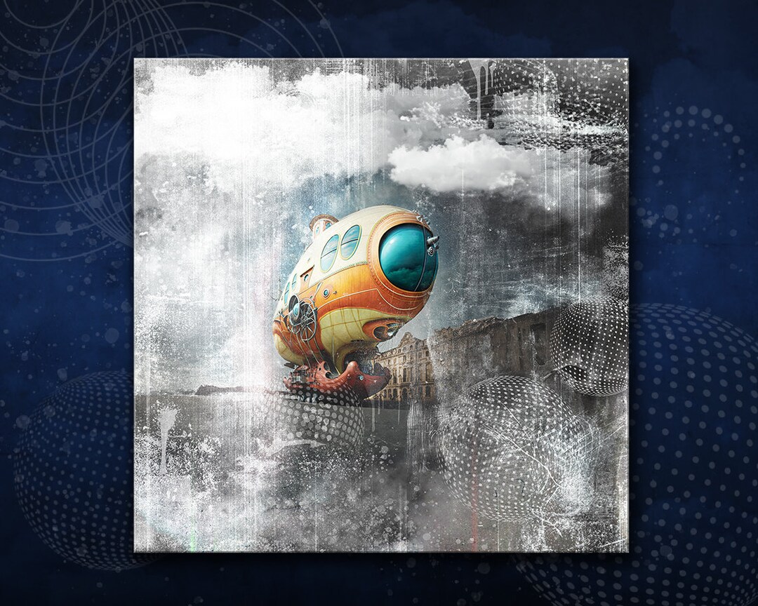 Canvas Wall Art Wall Art for Kids Alien Sci-fi Art Print Sci-fi Fantasy ...
