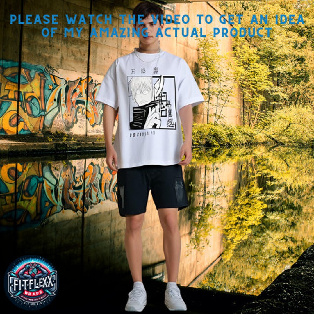 Gojo Satoru Loose T-shirt Harajuku Casual Y2k Streetwear Jujutsu Kaisen ...