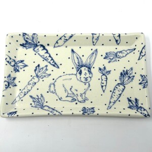 1 Hand-crafted, Bunny Rabbit Ceramic Dish/ Tray - Etsy
