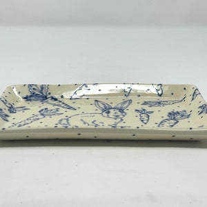 1 Hand-crafted, Bunny Rabbit Ceramic Dish/ Tray - Etsy