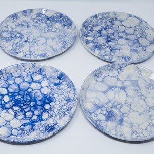 1- Set of 4, Hand-crafted, 8.75 Inch, Ceramic Lunch Plates - Etsy