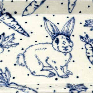 1 Hand-crafted, Bunny Rabbit Ceramic Dish/ Tray - Etsy