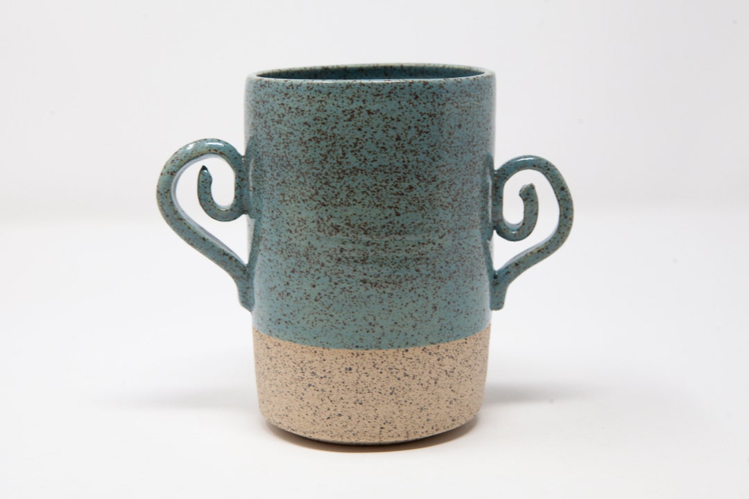 1 Hand-crafted Ceramic Vase With Handles - Etsy