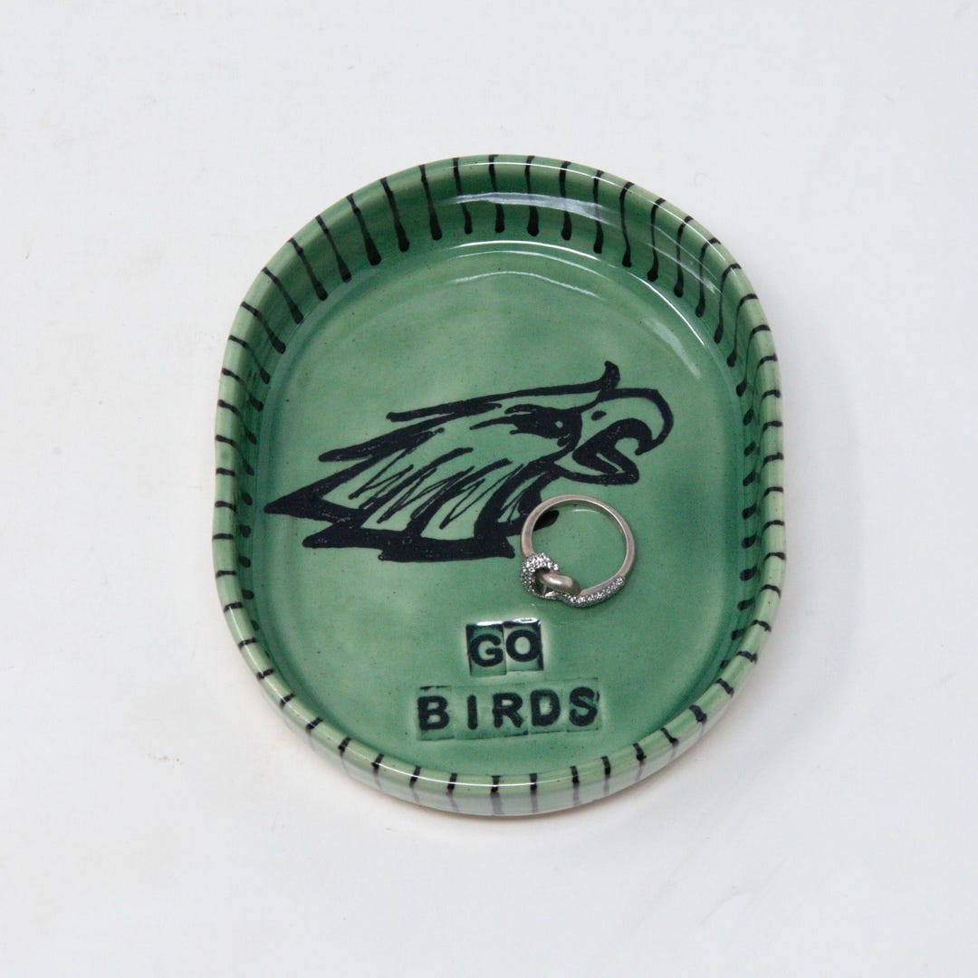 1 Hand-crafted, Philadelphia Eagles Jewelry/ Trinket Dish - Etsy
