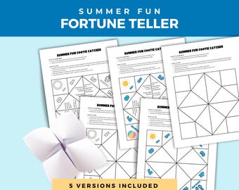 Daisy Fortune Teller / Cootie Catcher (printable) - Etsy Canada