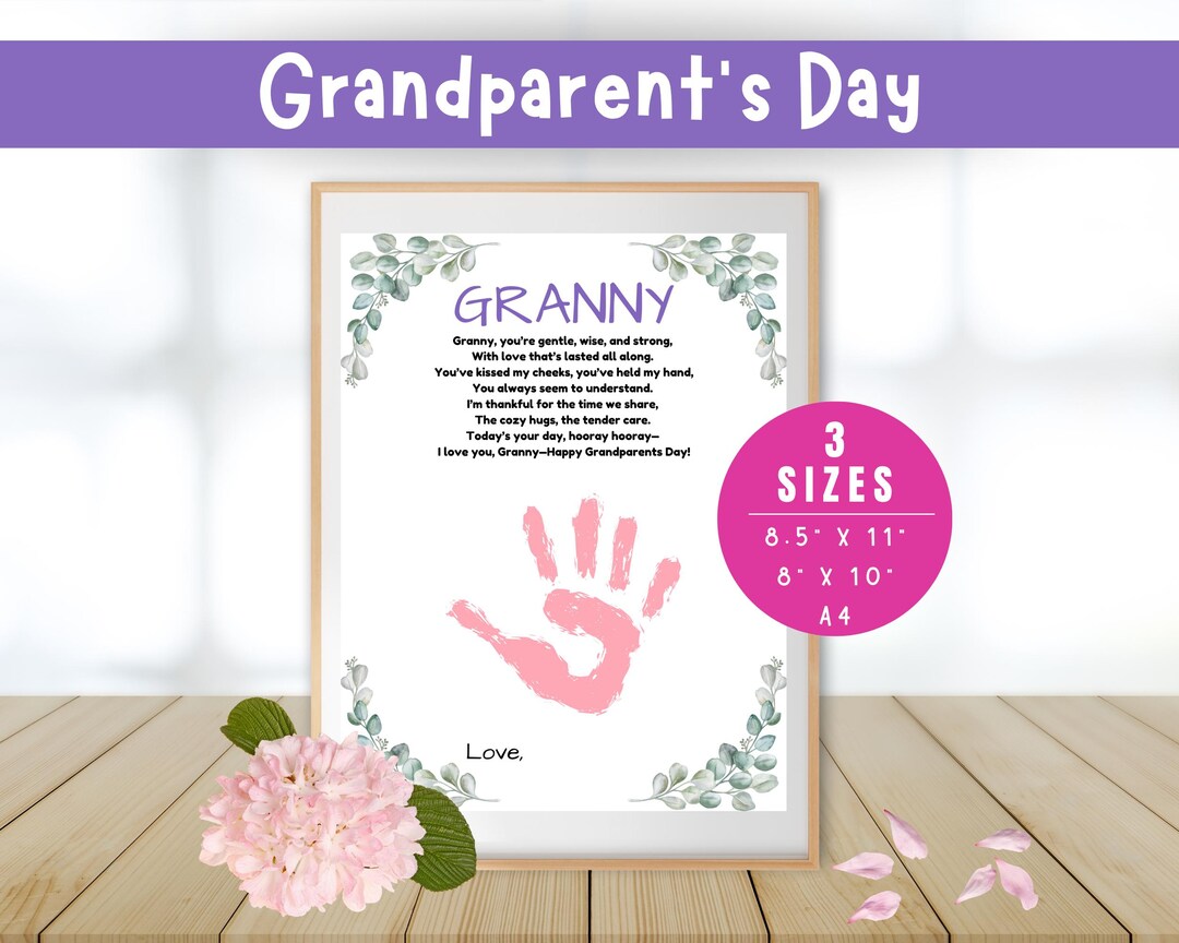 Grandparents Day Craft, Grandparent Craft, Grandparents Day Gift From ...