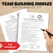Team Building Games, Office Riddles Game, Office Party Games, Ice ...