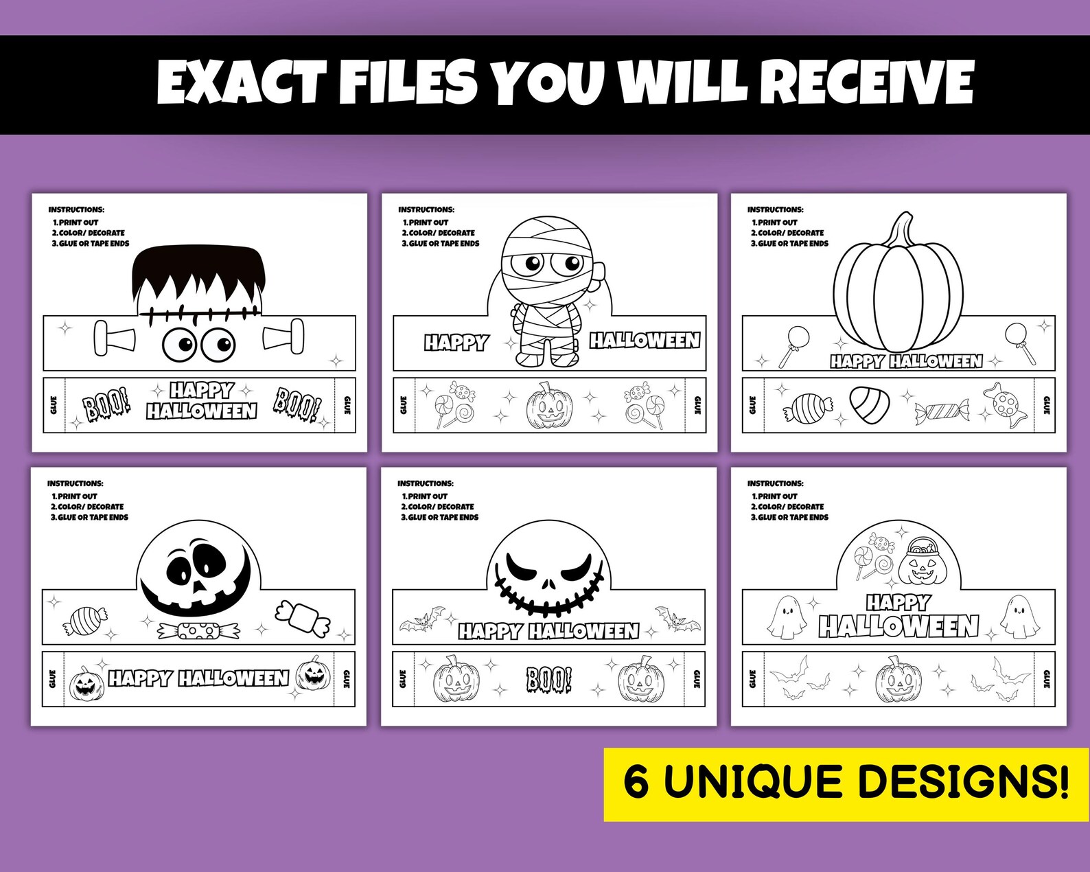 Halloween Hat, Halloween Coloring, Halloween Favors, Headband Template ...