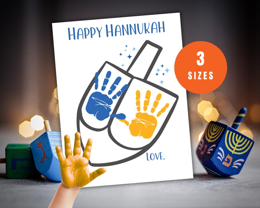 Handprint Art, Hanukkah Handprint Art, Winter Handprint, Holiday ...
