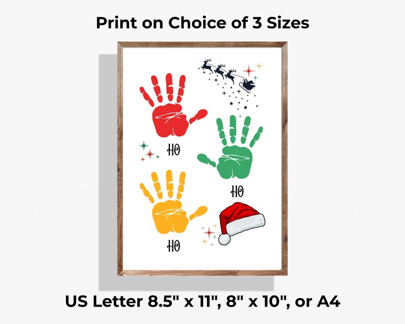 Christmas Handprint, Winter Handprint Art, Christmas Handprint Craft ...