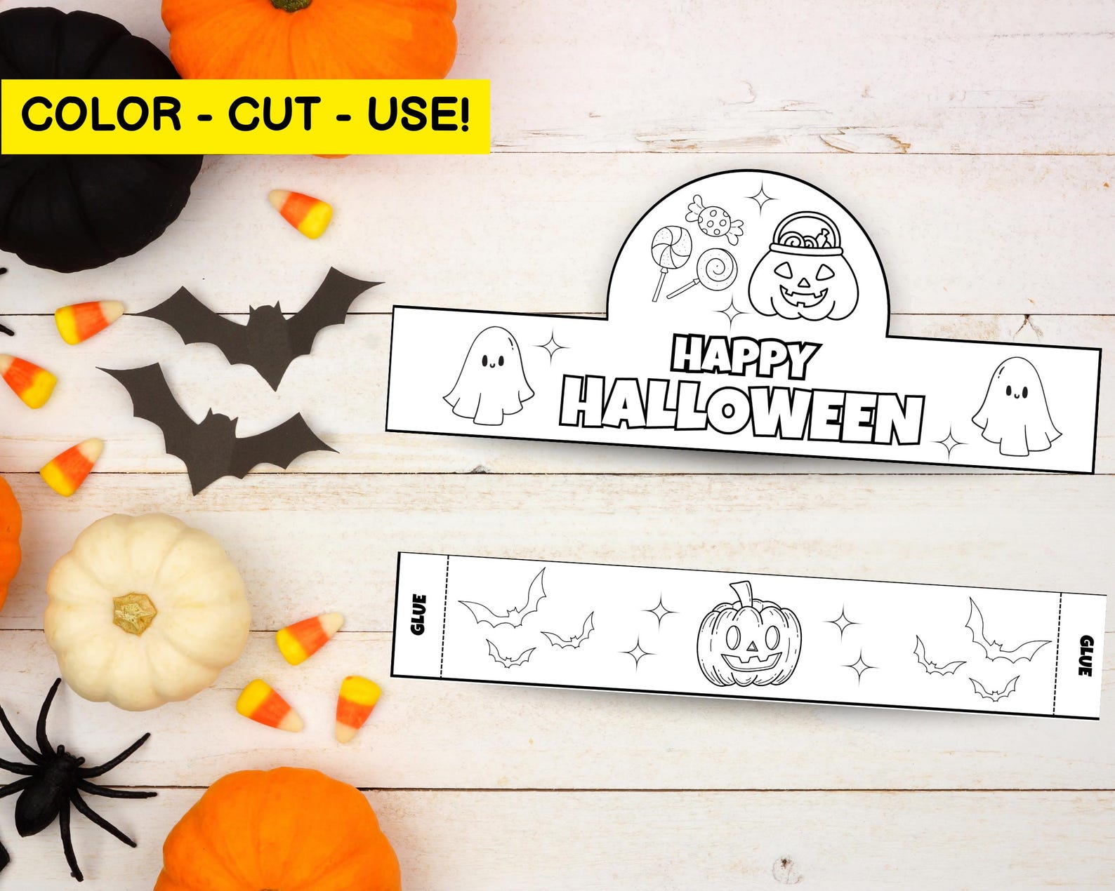 Halloween Hat, Halloween Coloring, Halloween Favors, Headband Template ...