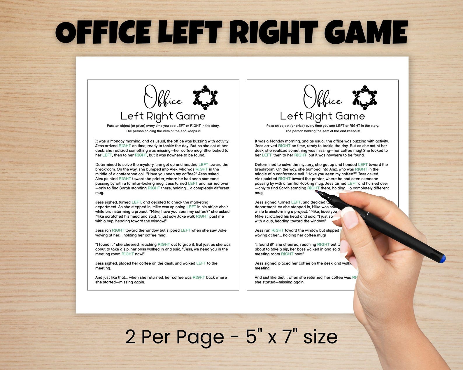 Team Building Games, Left Right Game, Office Party Games, Ice Breaker ...