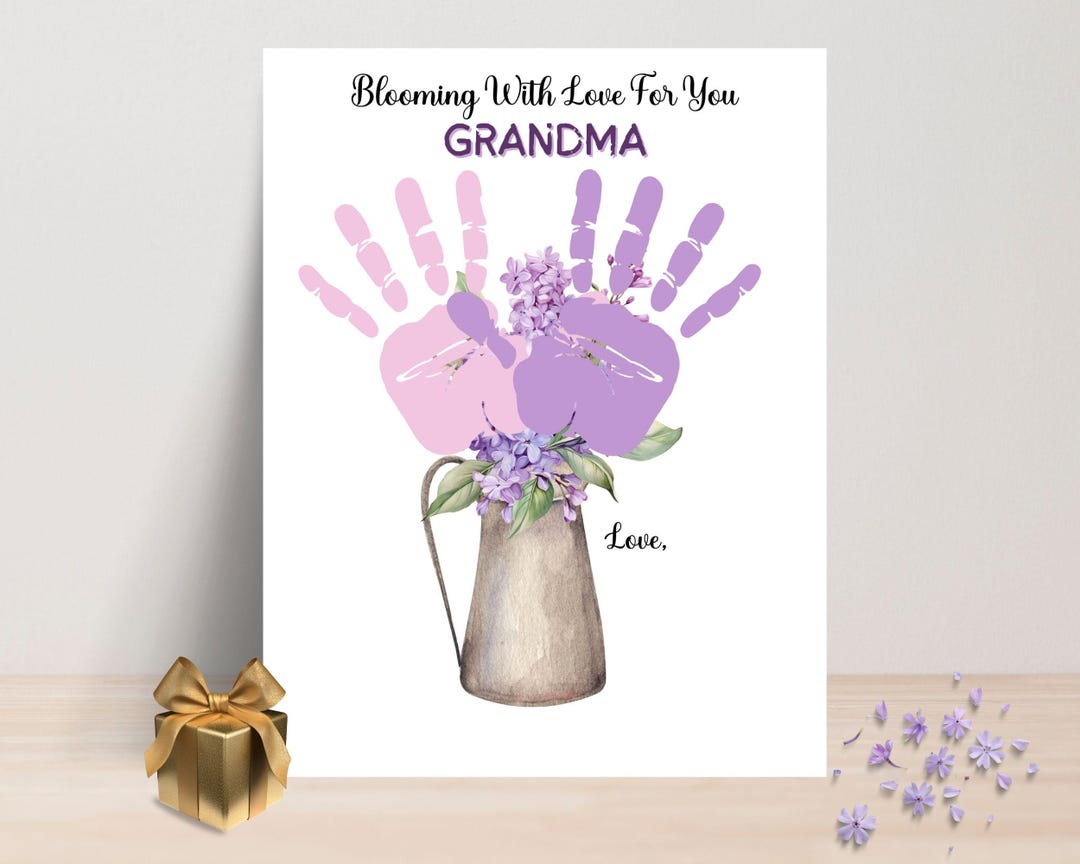 Handprint Art, Handprint Craft, Handprint Keepsake, Happy Birthday ...