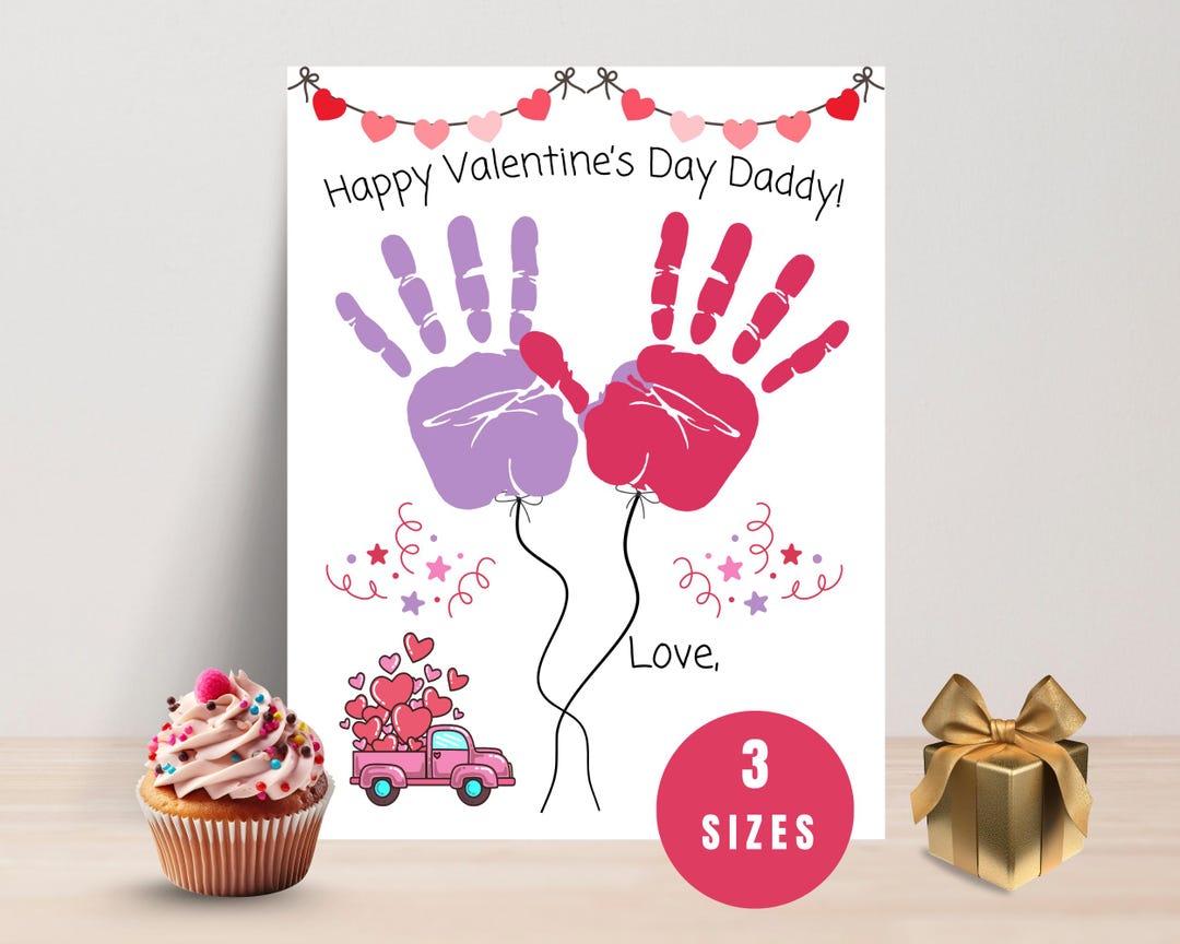 Valentines Handprint Craft, Valentine Handprint, Handprint Art ...