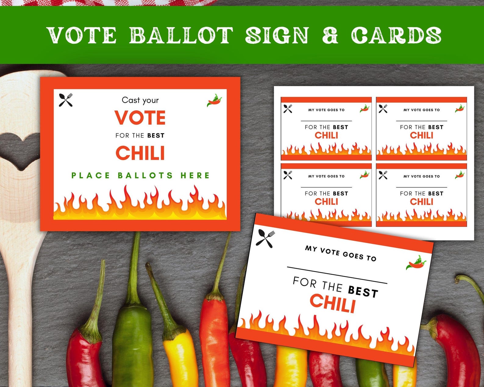 Chili Cook off Kit, Chili Cook off Party Ideas, Chili Contest, Chili ...