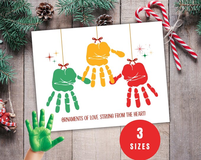 Christmas Handprint, Winter Handprint Art, Christmas Handprint Craft ...