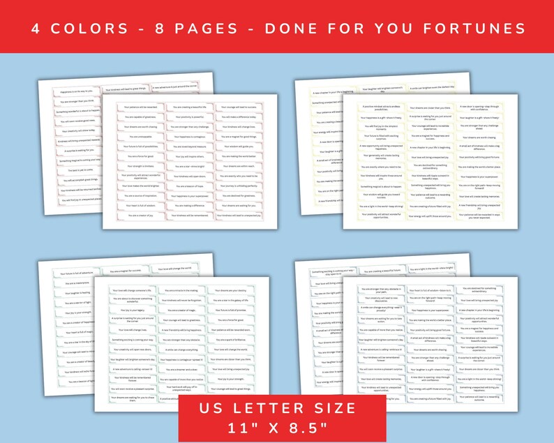 Printable Fortune, Chinese Fortunes, Fortune Messages, Fortune Cookies ...