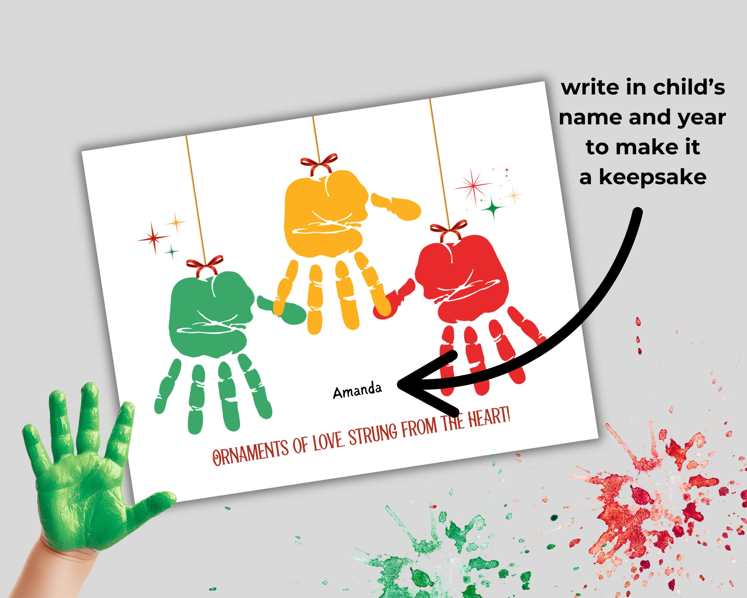 Christmas Handprint, Winter Handprint Art, Christmas Handprint Craft ...