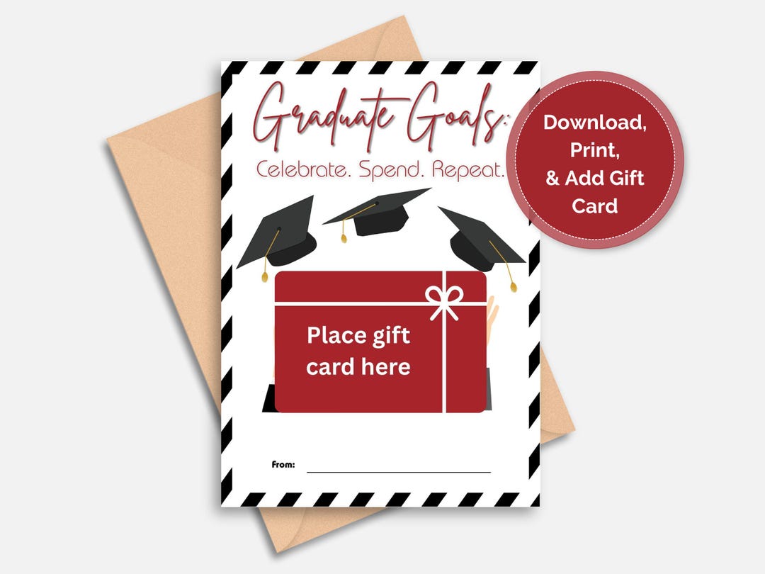 Graduation Gift Card Holder Printable Gift Card Holder 2025 2026 ...