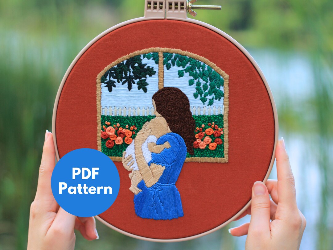 An Ode to Mom Baby Shower Embroidery Pdf Tutorial With Videos | No AI ...