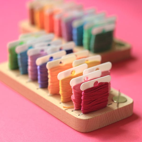 Wooden Bobbin Holder - Etsy
