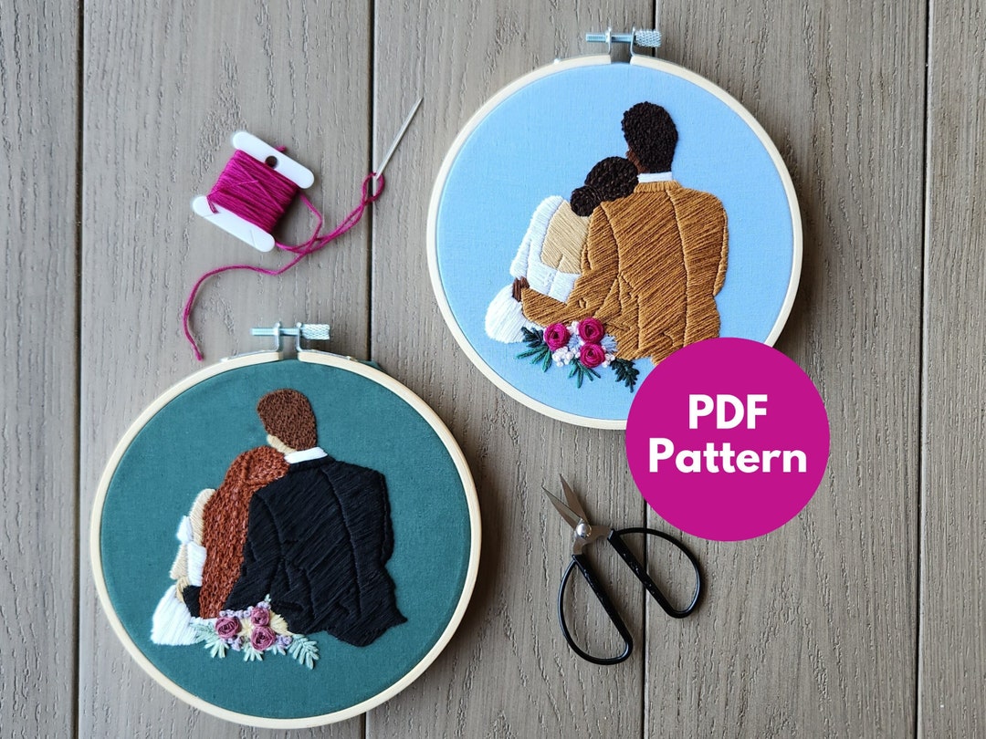 Wedding Vows Embroidery Pattern Design With Video Tutorials | First ...