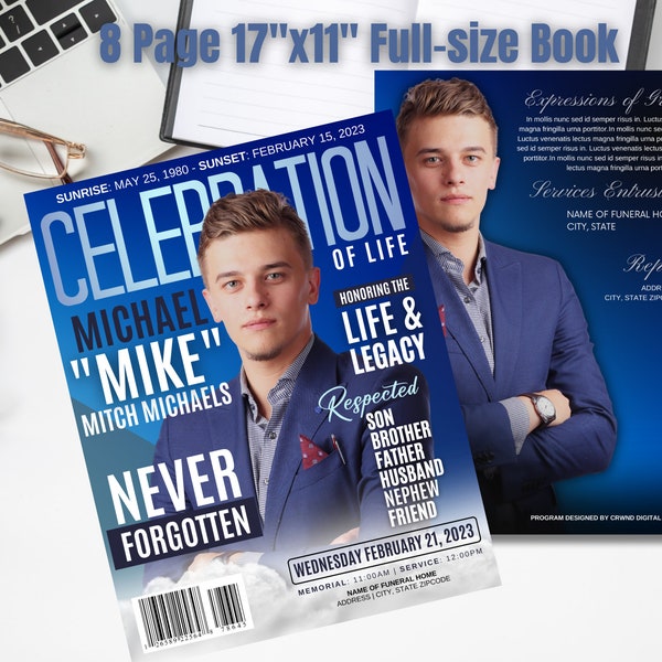 Funeral Program Diy - Etsy